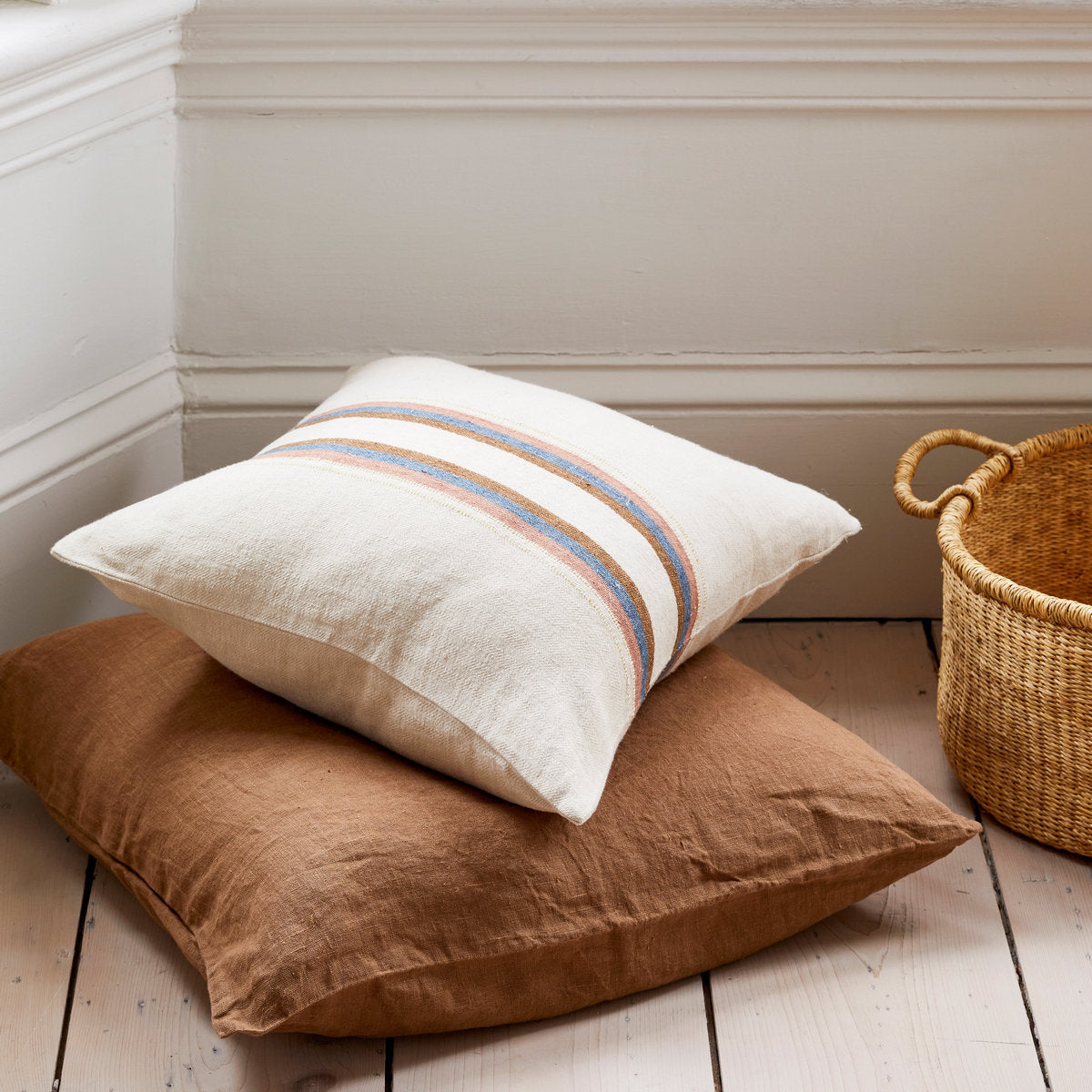 Washed Linen Pillow, 24 x 24