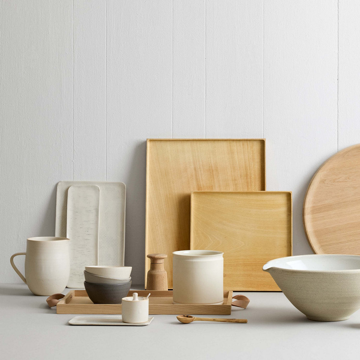 Birch Tray | Handcrafted Porcelain Wood Serving Tray