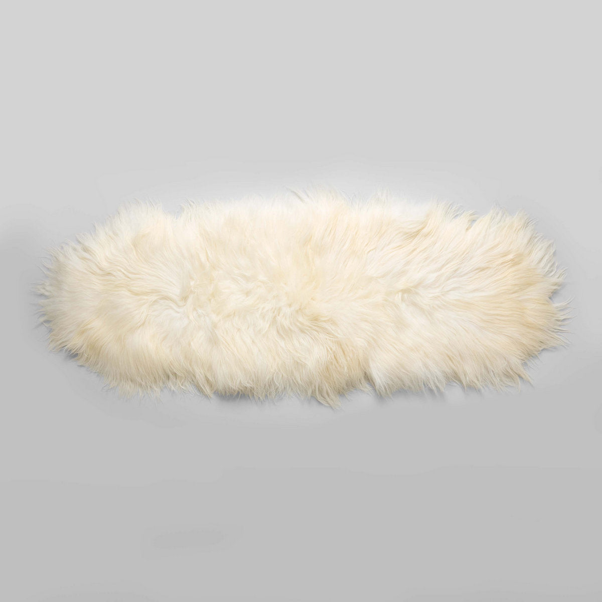 Icelandic Longwool Sheepskin Pelt, White