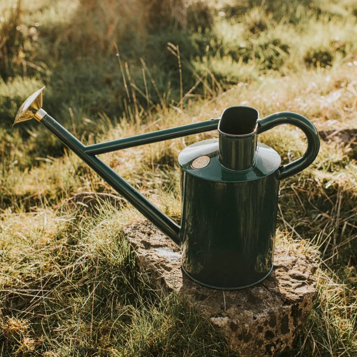The Bearwood Brook Green 2 Gallon Metal Watering Can | Haws UK