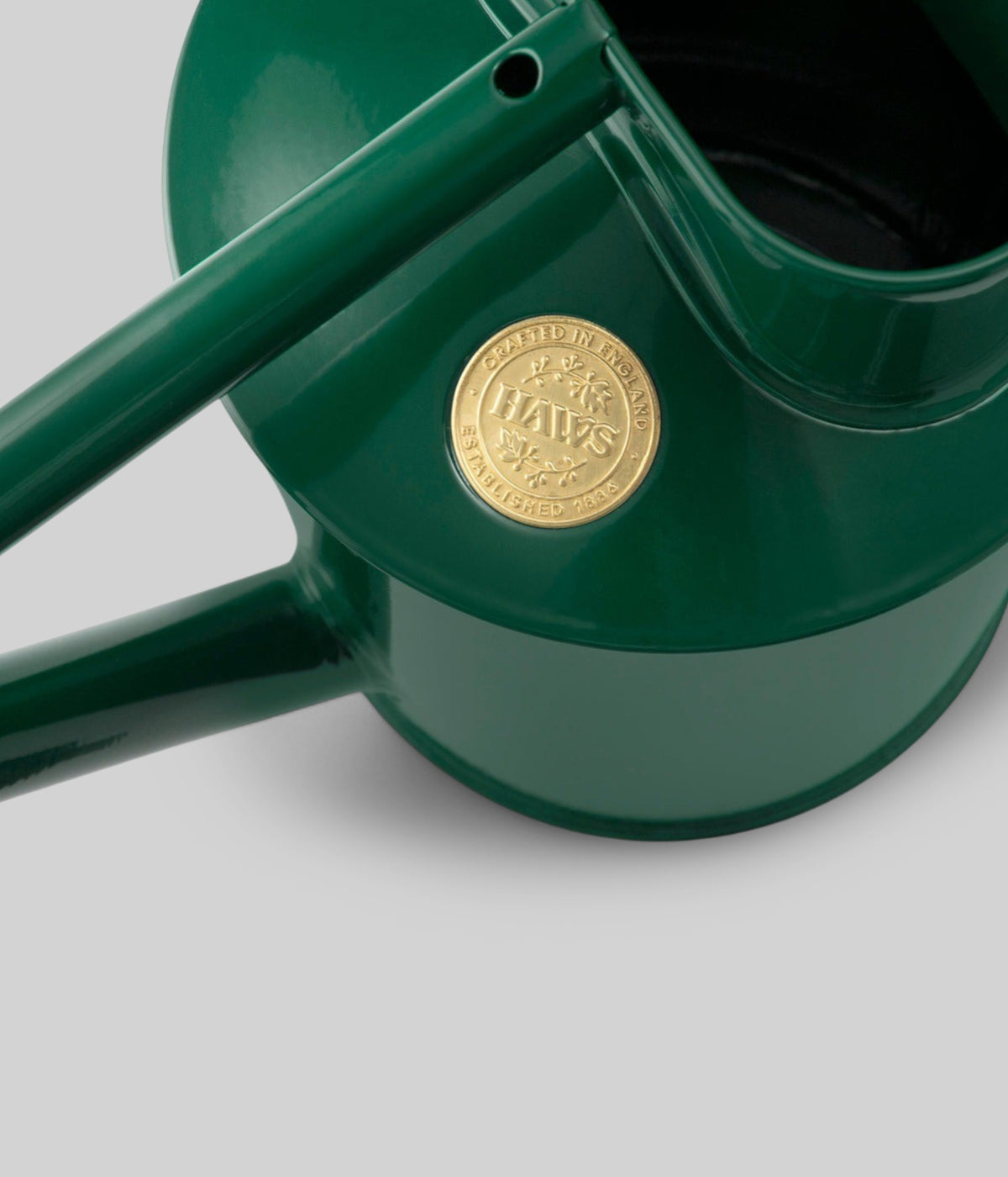 The Bearwood Brook Green 2 Gallon Metal Watering Can | Haws UK