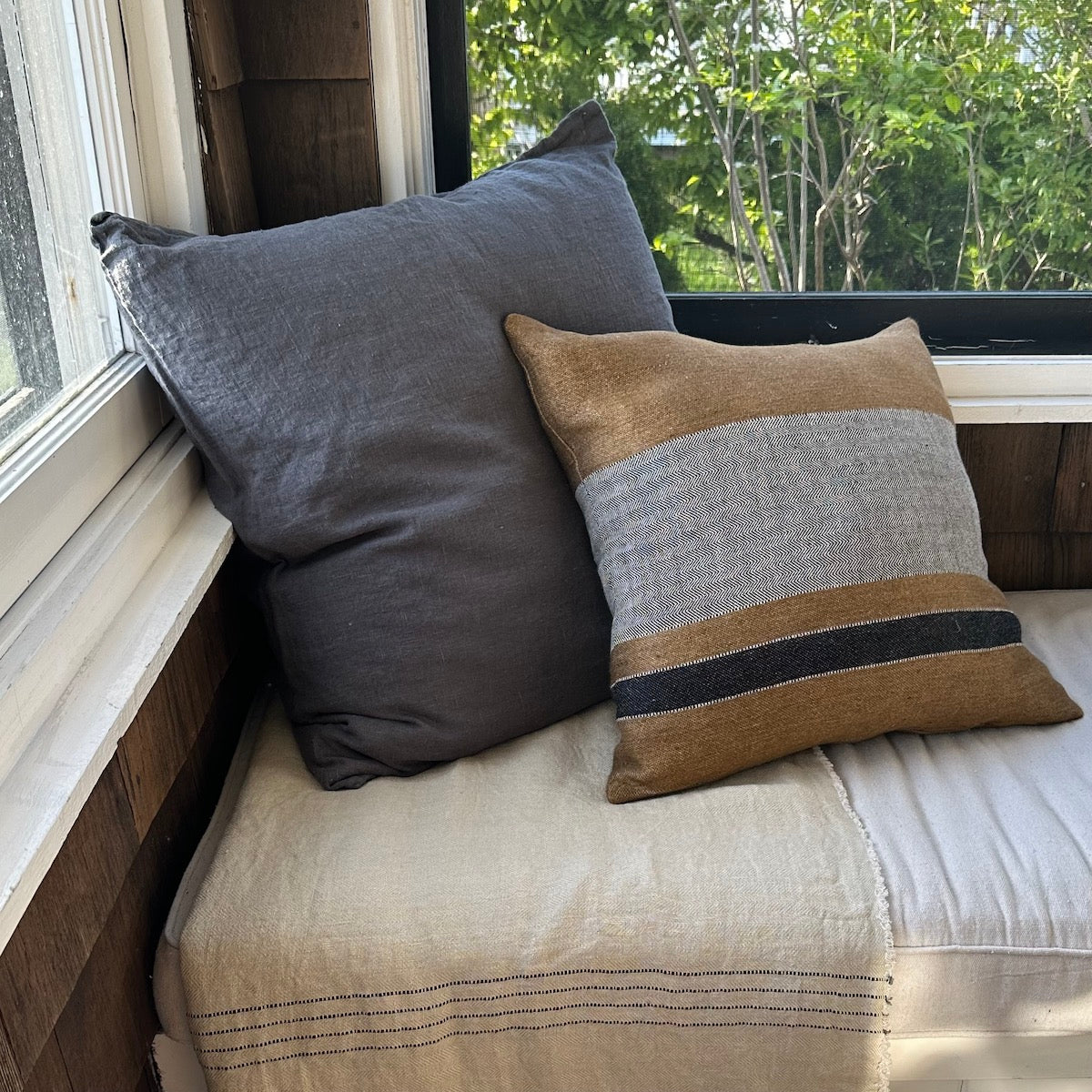 Washed Linen Pillow, 24 x 24